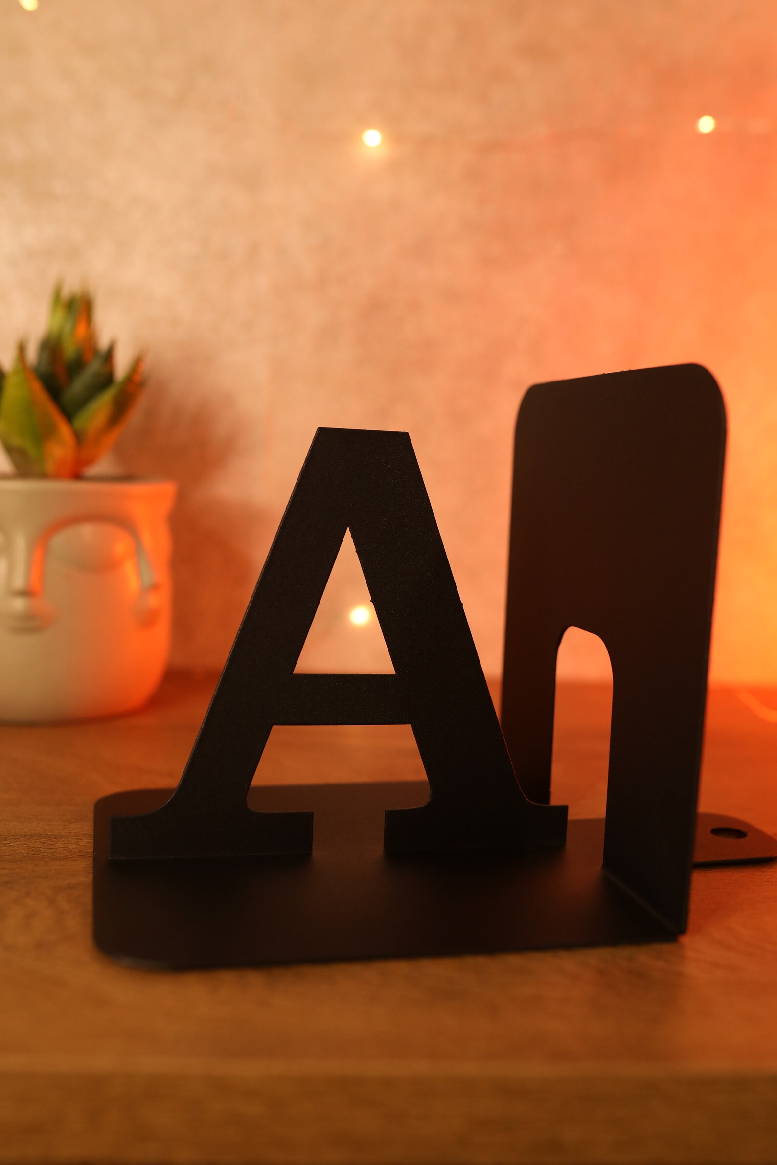 Personalized Bookends A Z Custom Metal Letters Teacher Gifts - Etsy