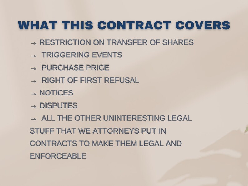 Attorney-written Buy Sell Agreement Template: Editable Contract ...