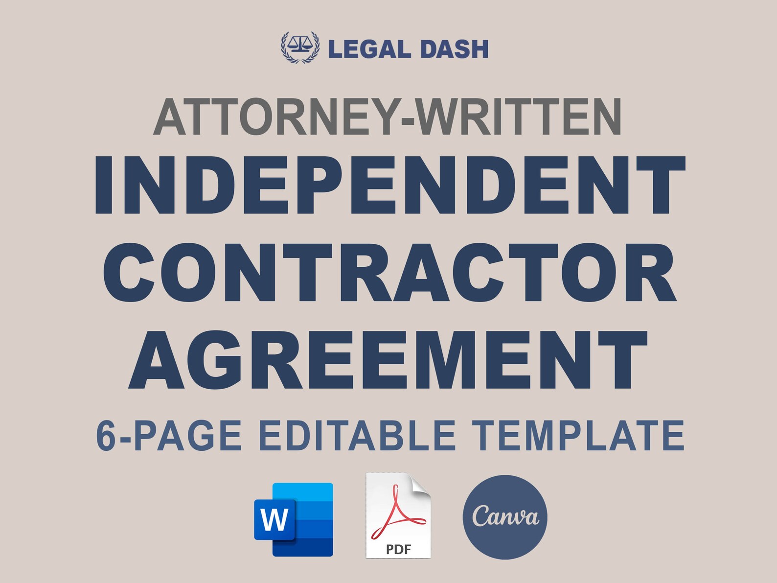 Independent Contractor Agreement Template Attorney-written - Etsy