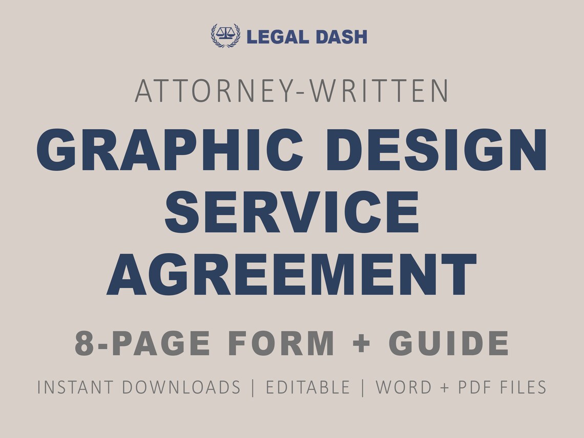 Graphic Design Contract Template Attorney-written Editable - Etsy