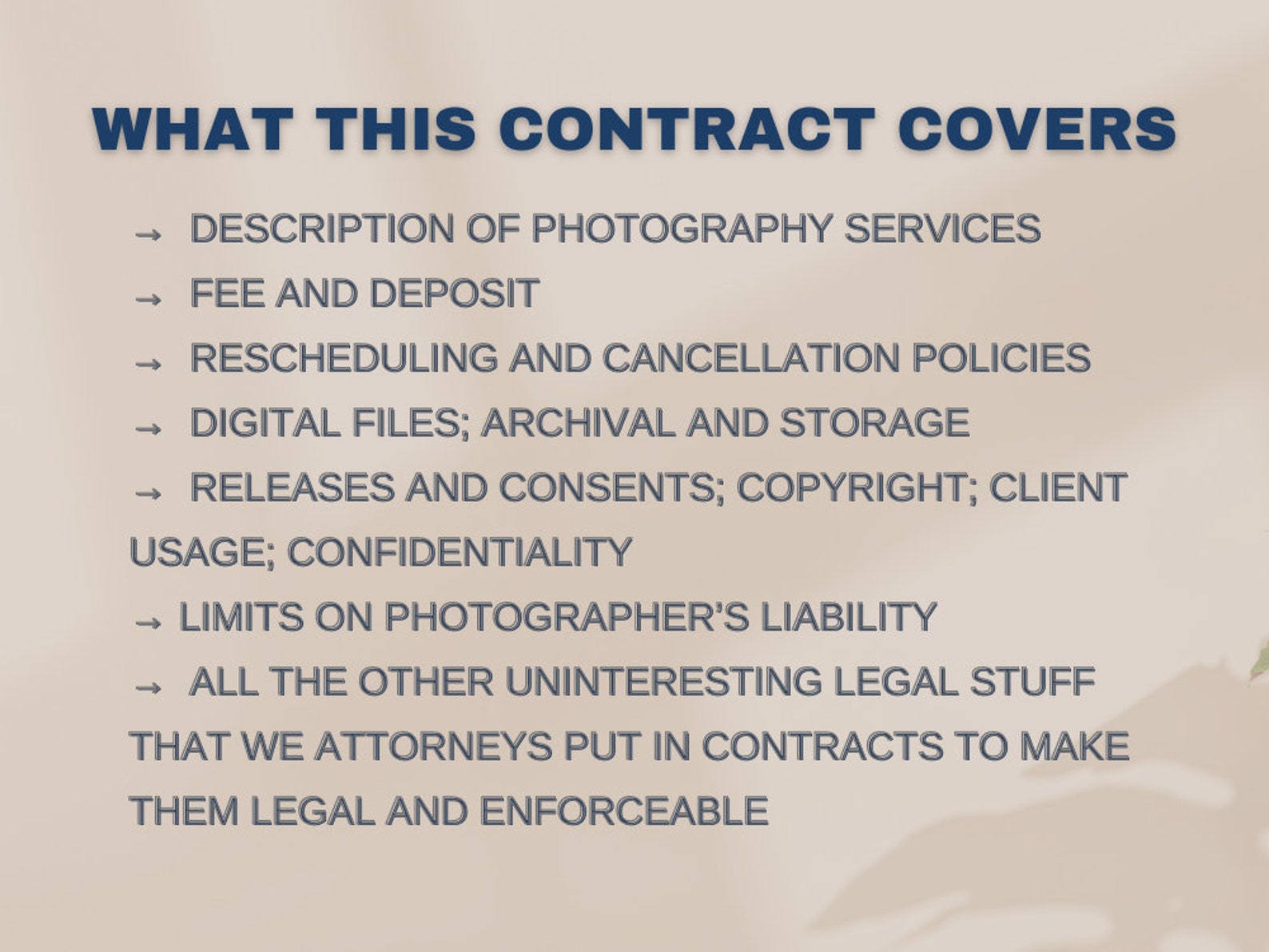 Portrait Photography Contract Template | Attorney-written Editable ...