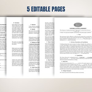 Business Coach Contract Template Attorney-written Editable - Etsy