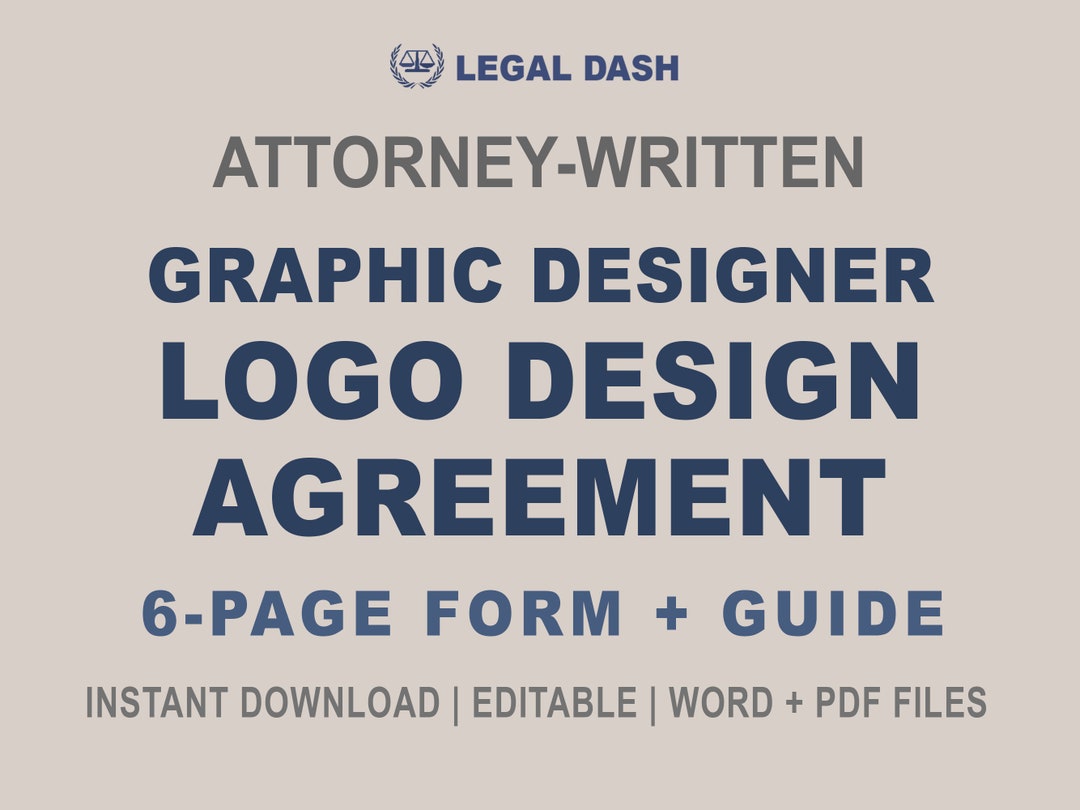 Logo Design Contract Template | Attorney-written Editable Instant Download | Graphic Designer ...