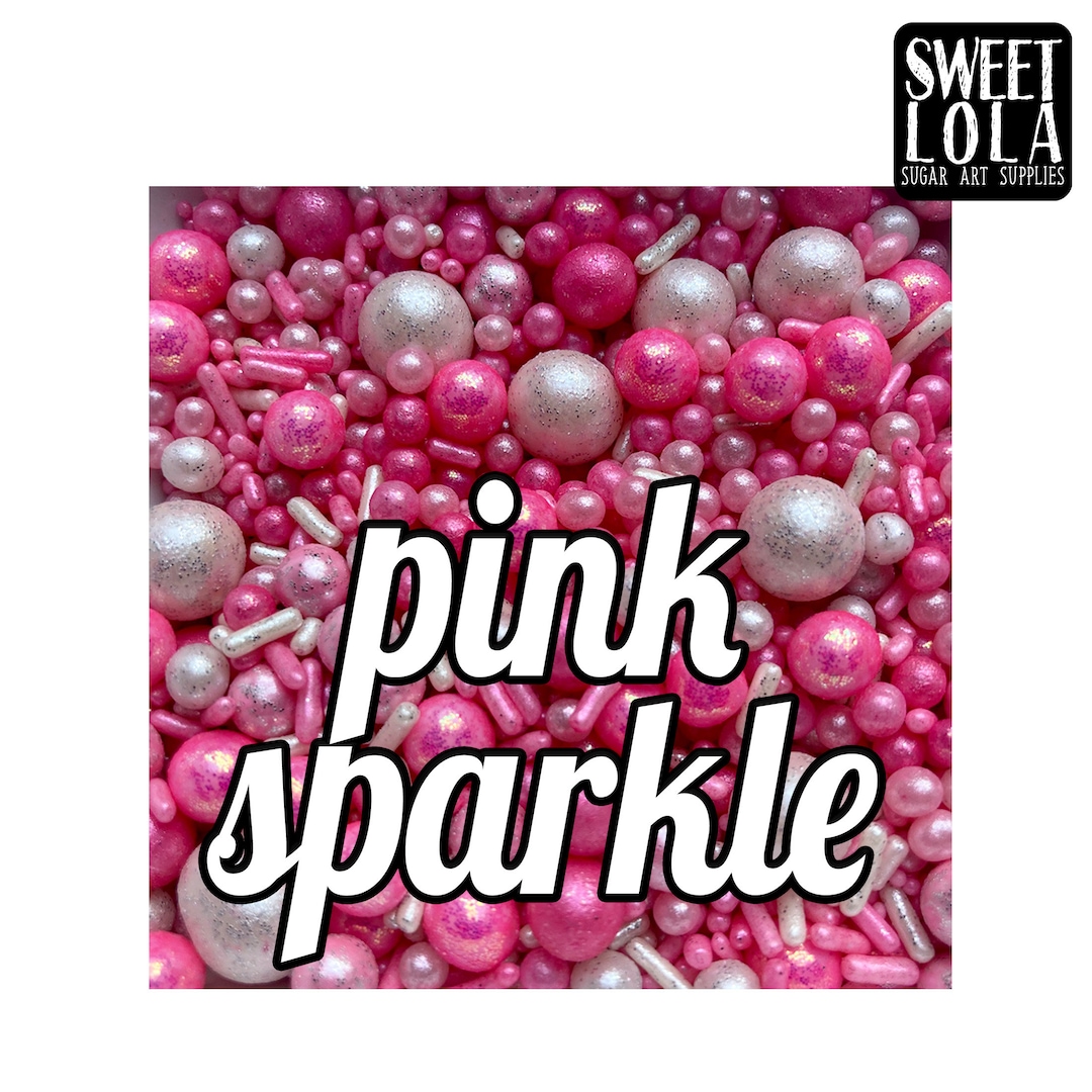 Luxury Sprinkle Mix Pink Sparkle - Etsy
