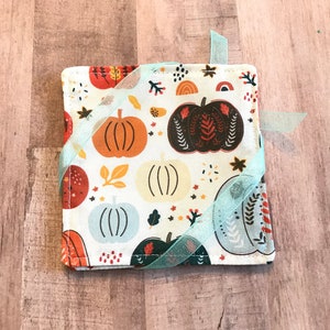 Pumpkin Coasters for Fall-set of Four Handmade Coasters-folk Art ...