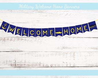 Military Welcome Home Banner - Etsy