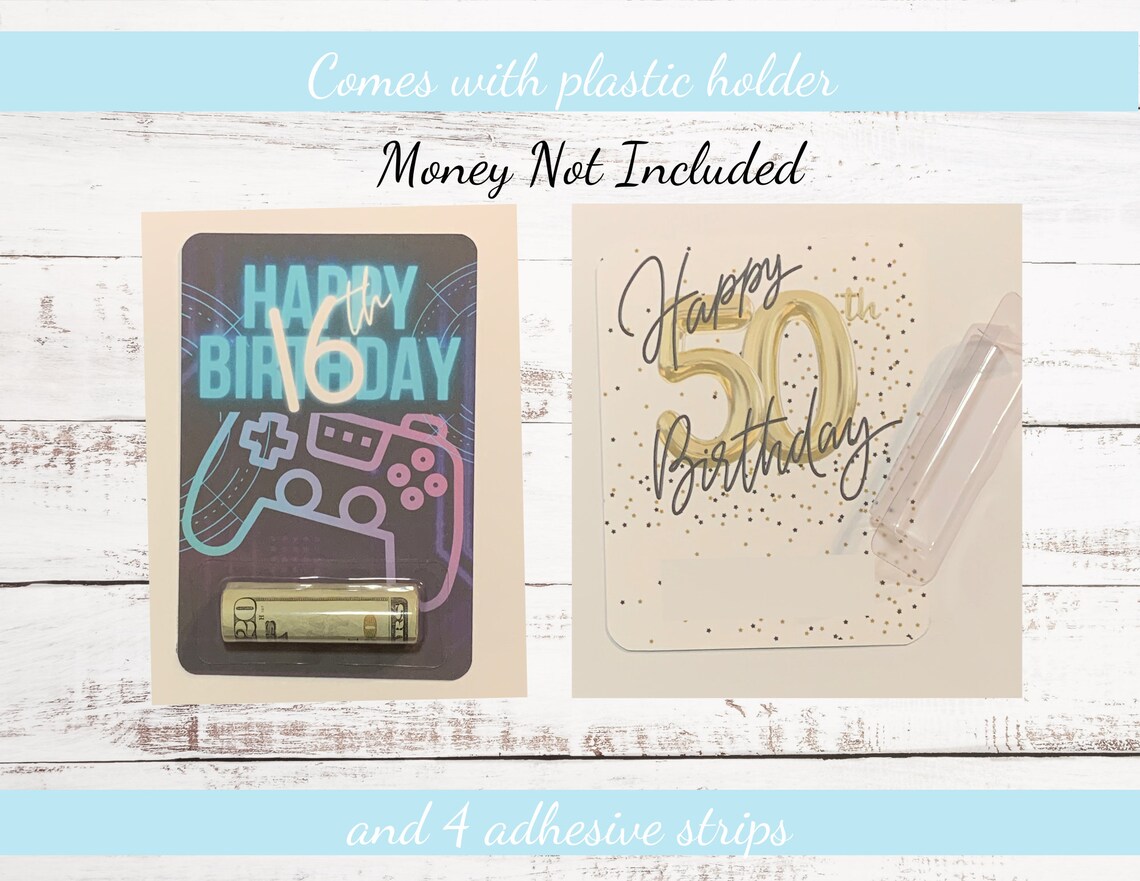 Happy Birthday Money Holder Card Cash Gift Ideas for Kids Money Gift ...