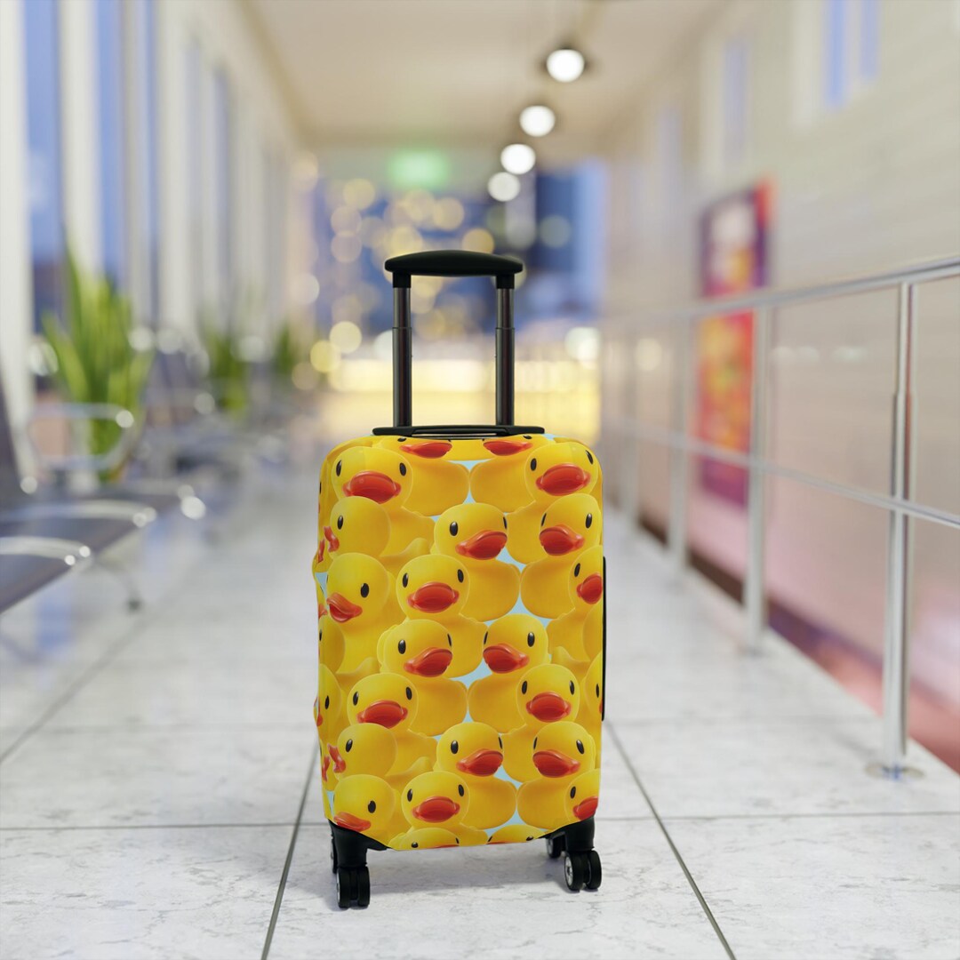 Rubber Duck Luggage Cover: Yellow Travel Suitcase Protector - Etsy