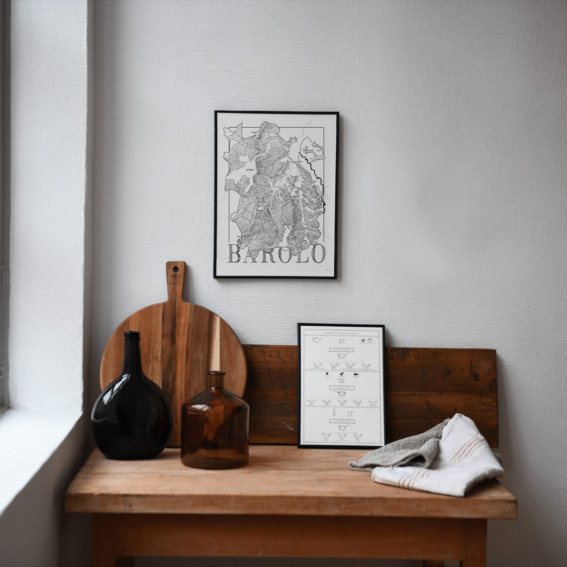 Wine Map of Barolo, Barolo Wine Region Map - Etsy