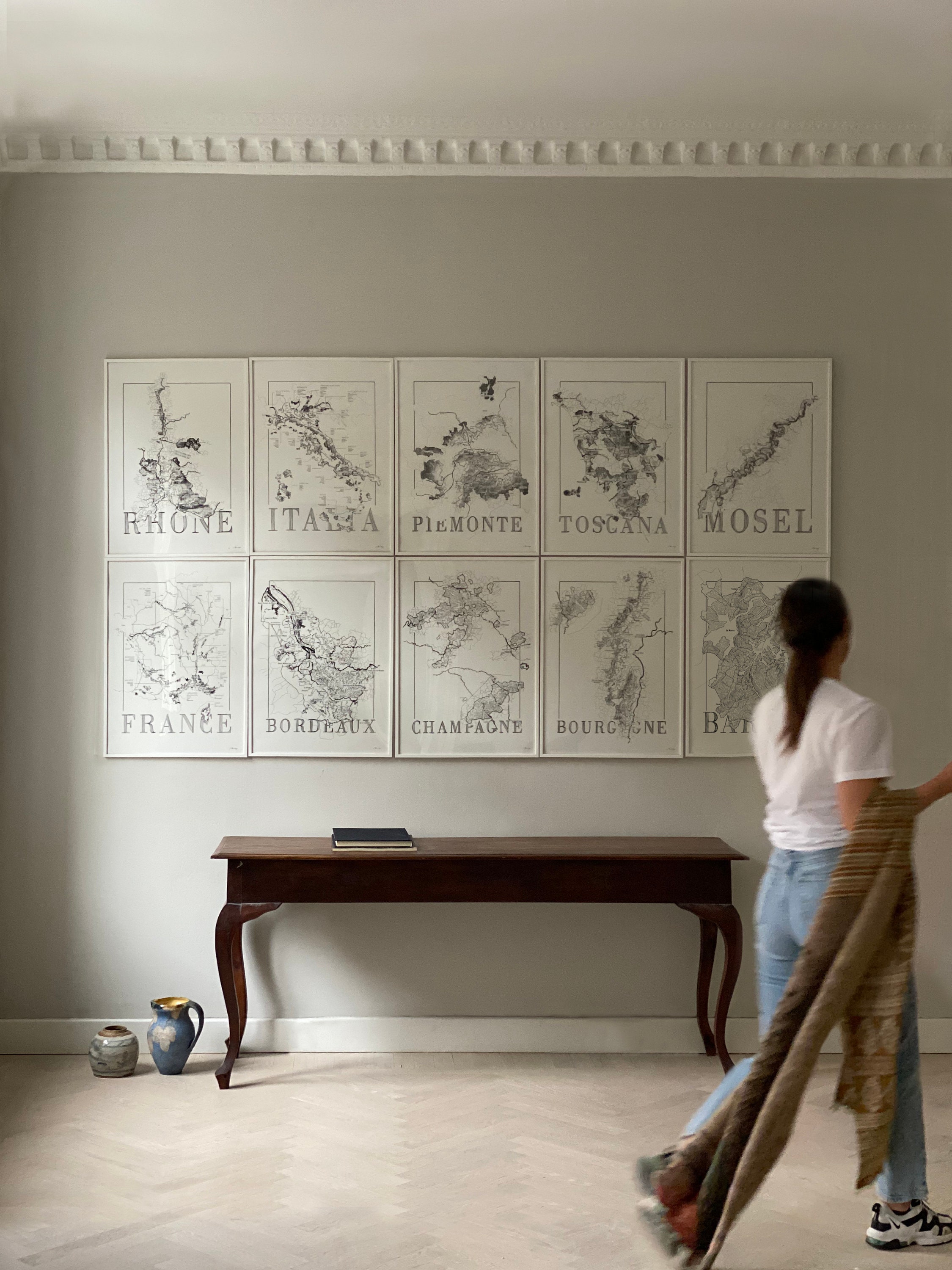 Wine Maps Set - Vive La France - Etsy