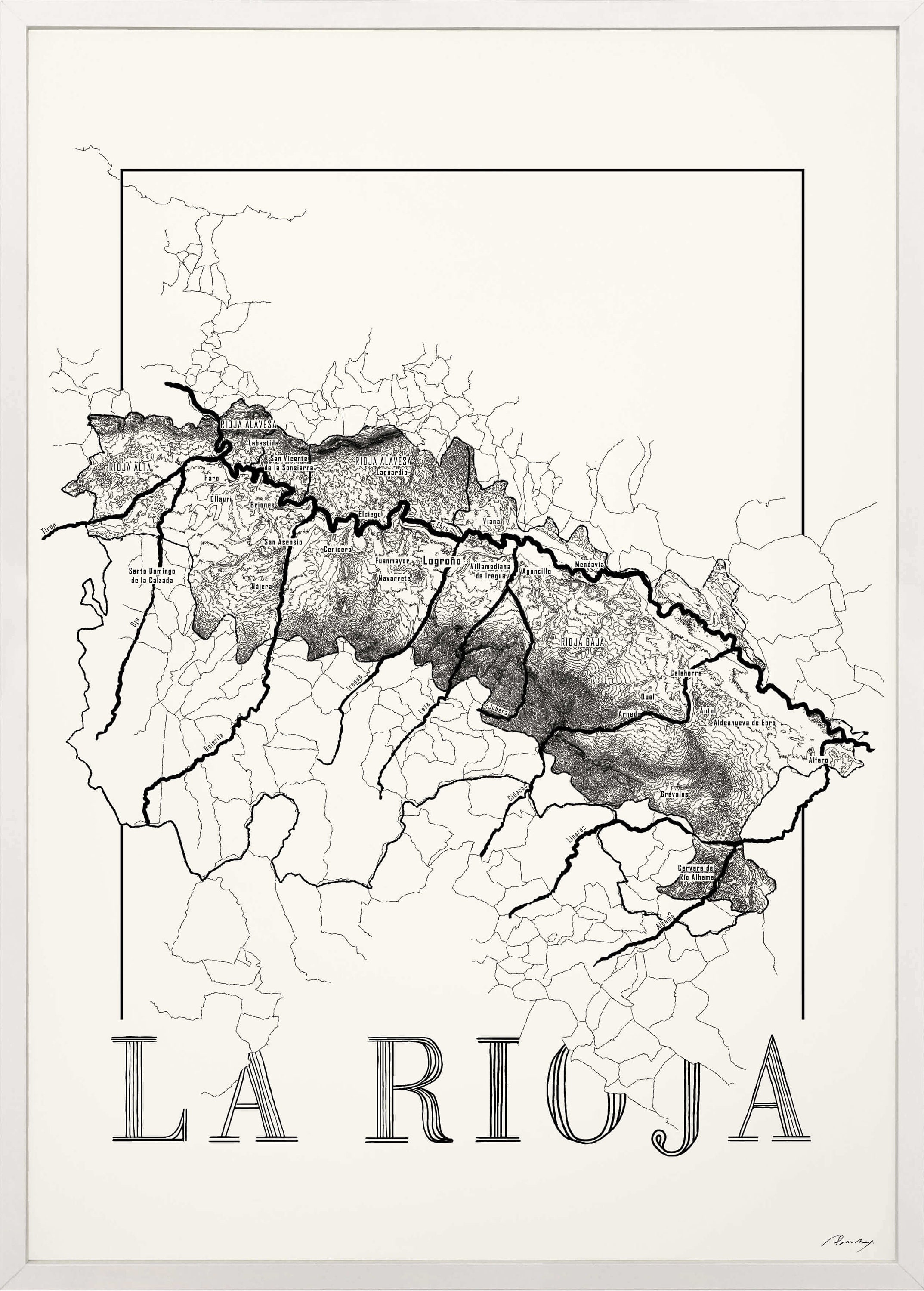 Wine Map of Rioja, Rioja Wine Region Map - Etsy