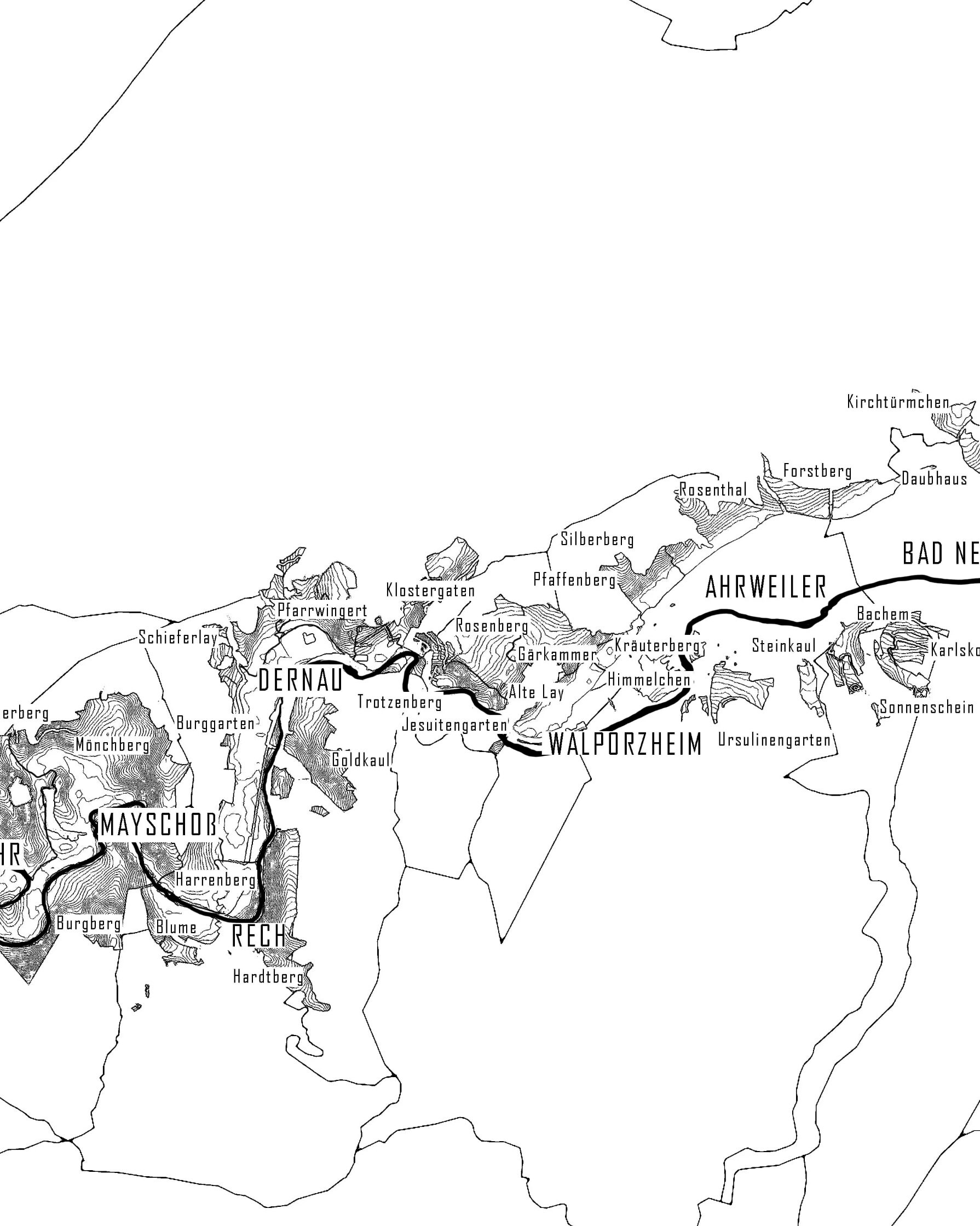 Wine Map of Ahr Ahr Wine Region Map - Etsy Hong Kong