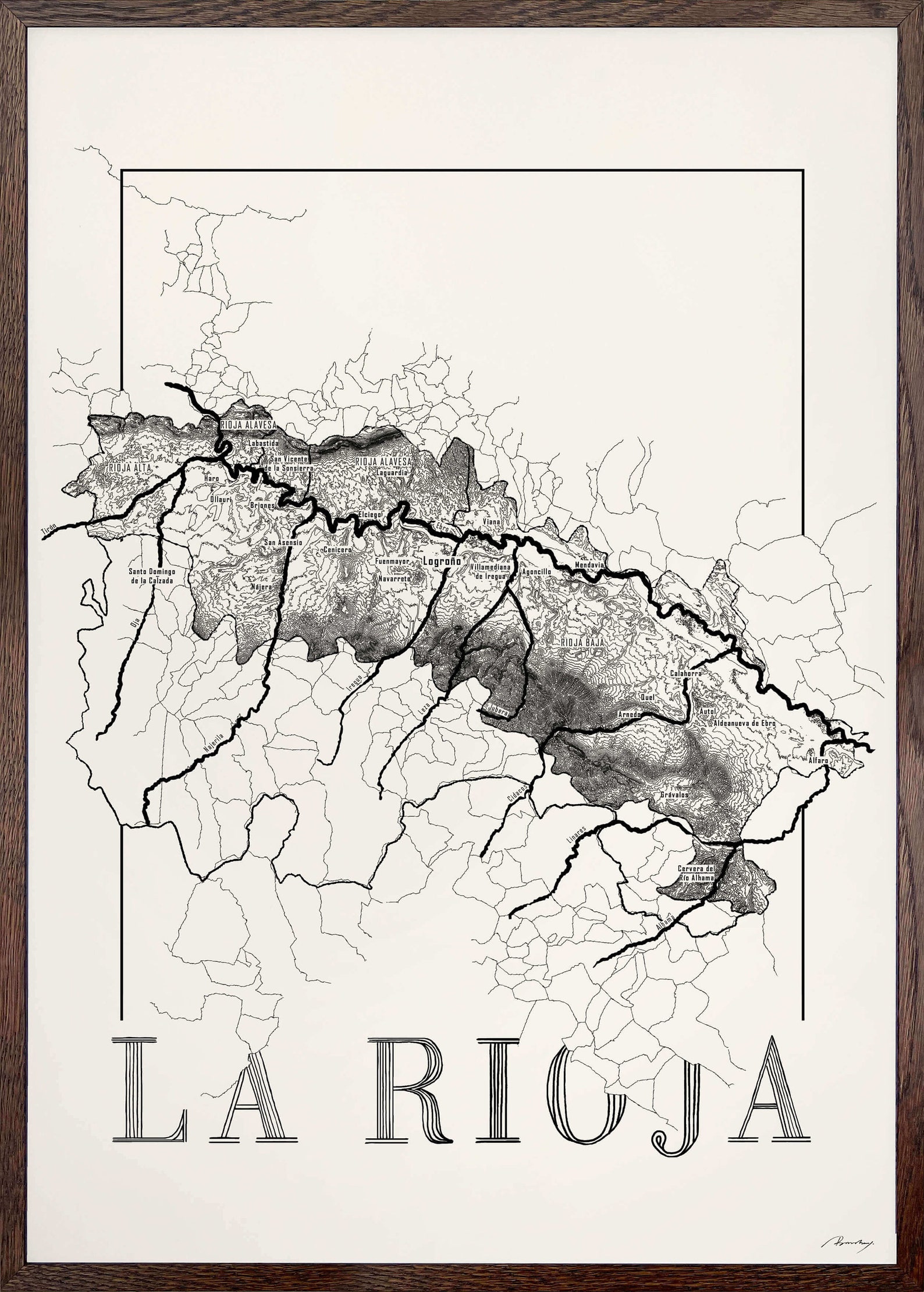 Wine Map of Rioja, Rioja Wine Region Map - Etsy