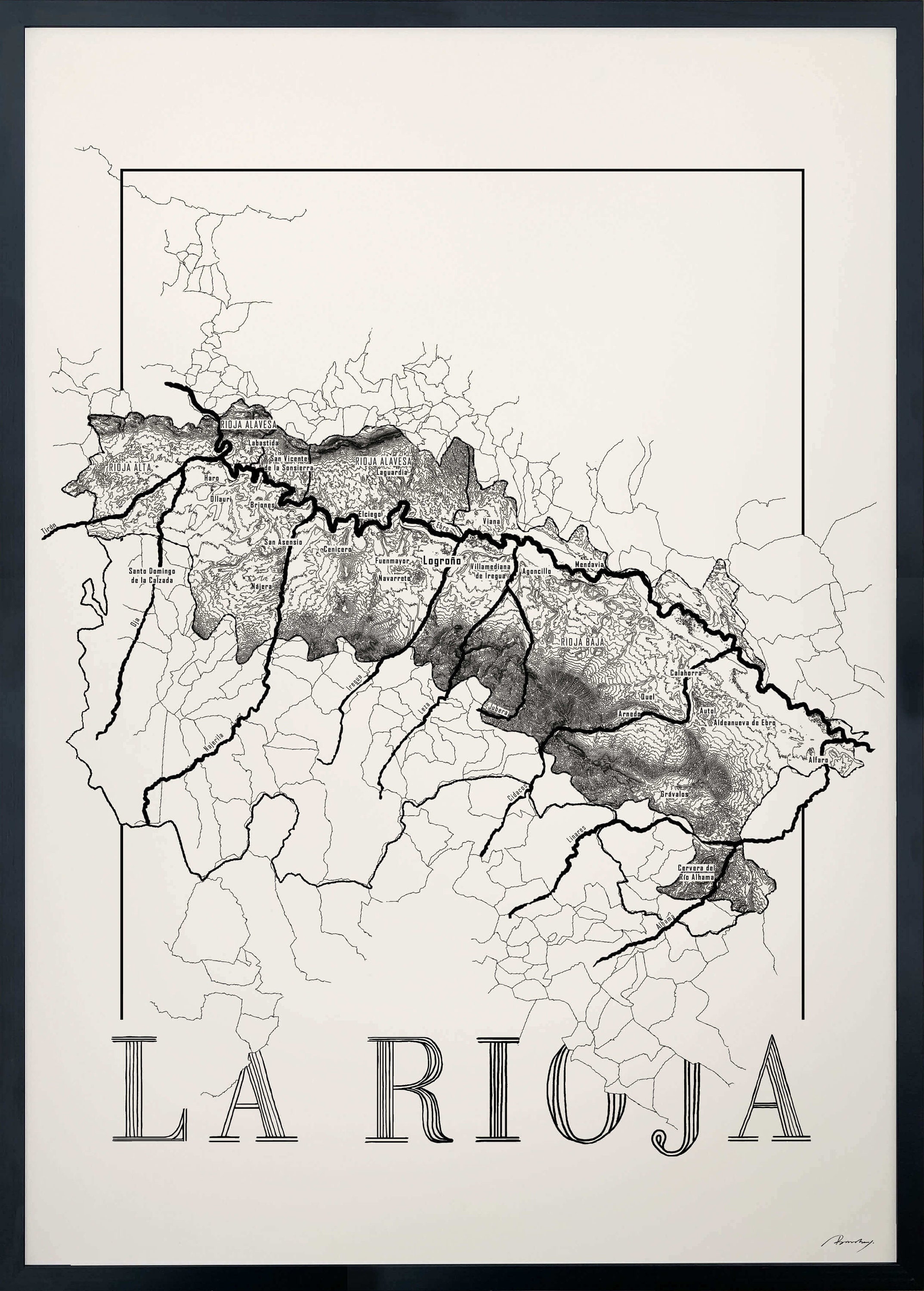 Wine Map of Rioja, Rioja Wine Region Map - Etsy