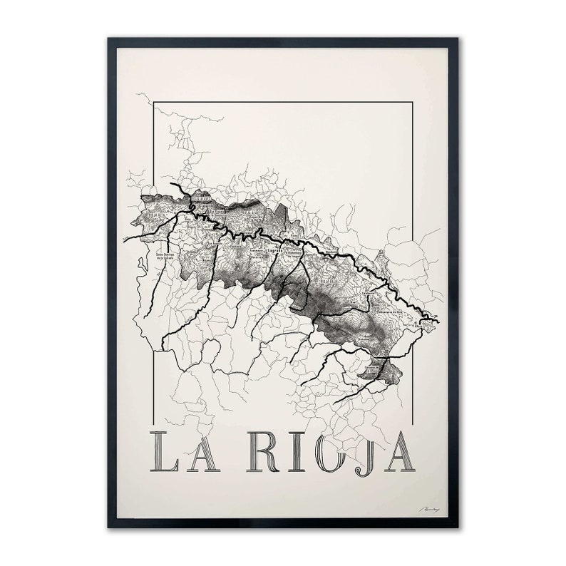 Wine Map of Rioja, Rioja Wine Region Map - Etsy