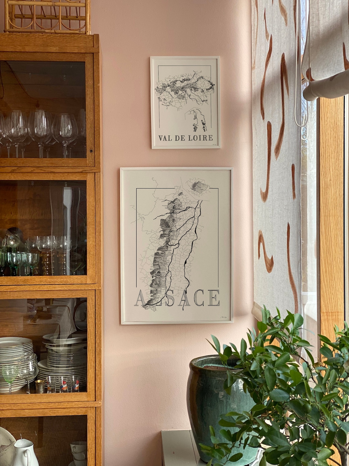 Wine Map of Alsace, Alsace Wine Region Map - Etsy