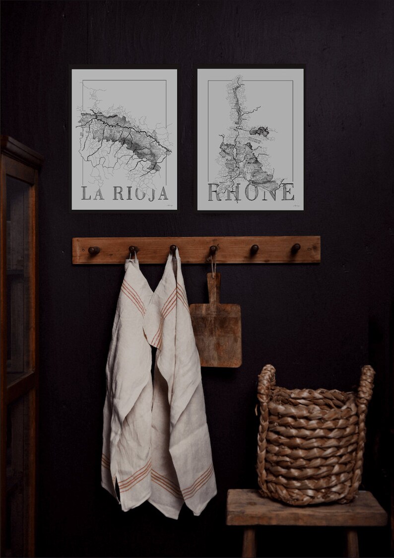 Wine Map of Rioja, Rioja Wine Region Map - Etsy