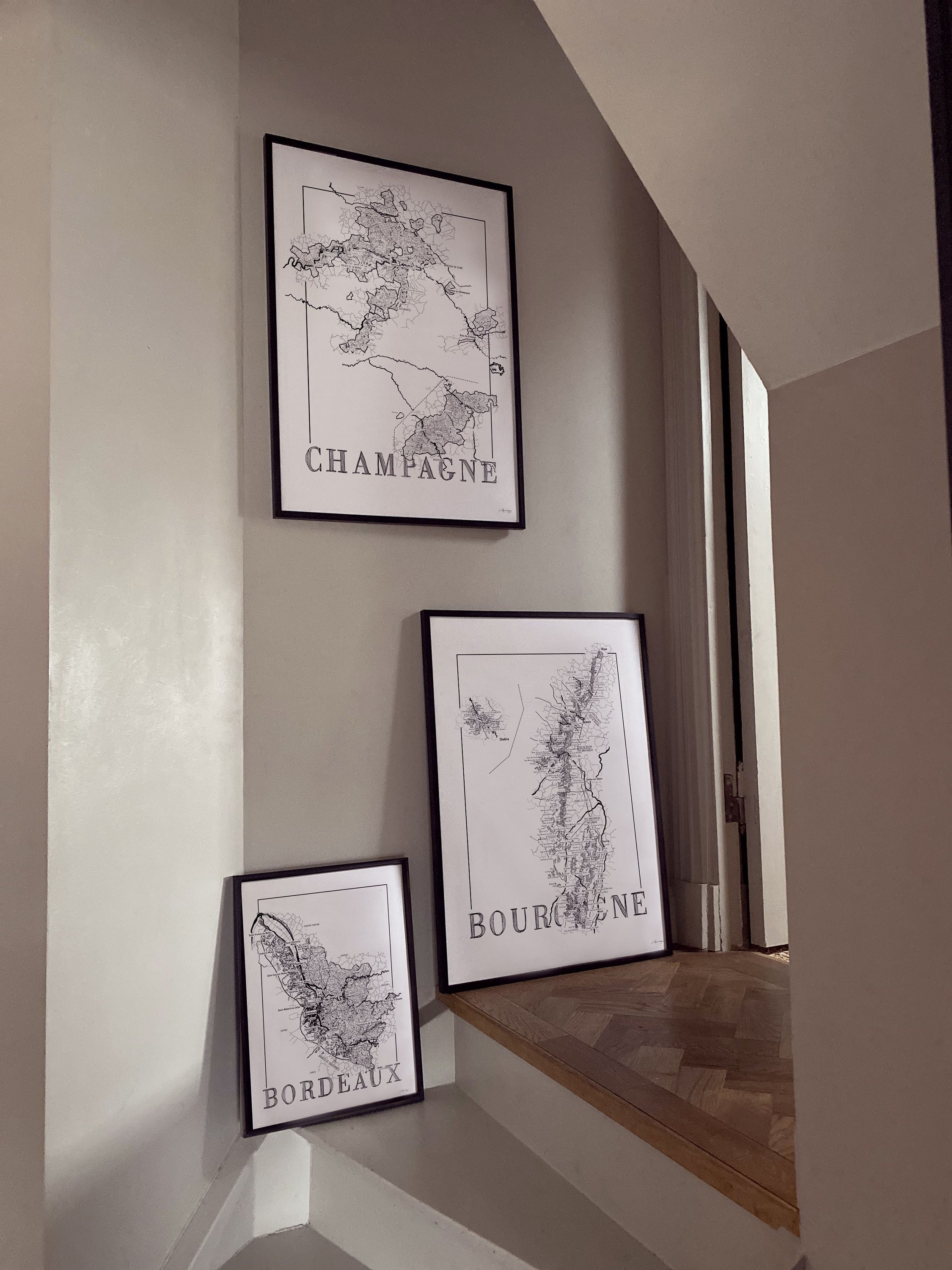 Wine Map of Bourgogne, Burgundy Wine Region Map - Etsy
