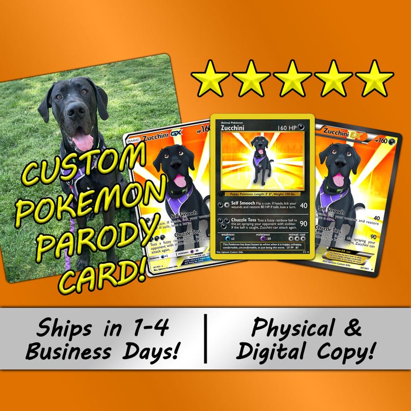 Pokemons Custom Card - Etsy
