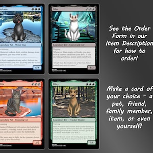 Custom MTG Style Magic Card - Choose Holographic, Photo Style, and Your ...