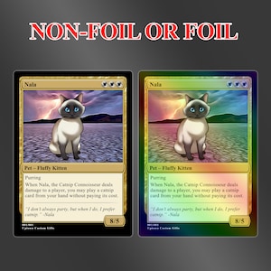 Custom MTG Style Magic Card - Choose Holographic, Photo Style, and Your ...
