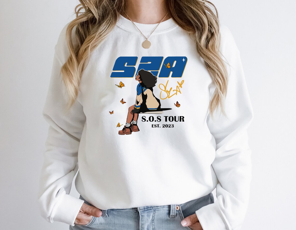 SZA SOS Tour T-shirt Sostour Columbus Sweater for Womens Sza Merch 2023 ...