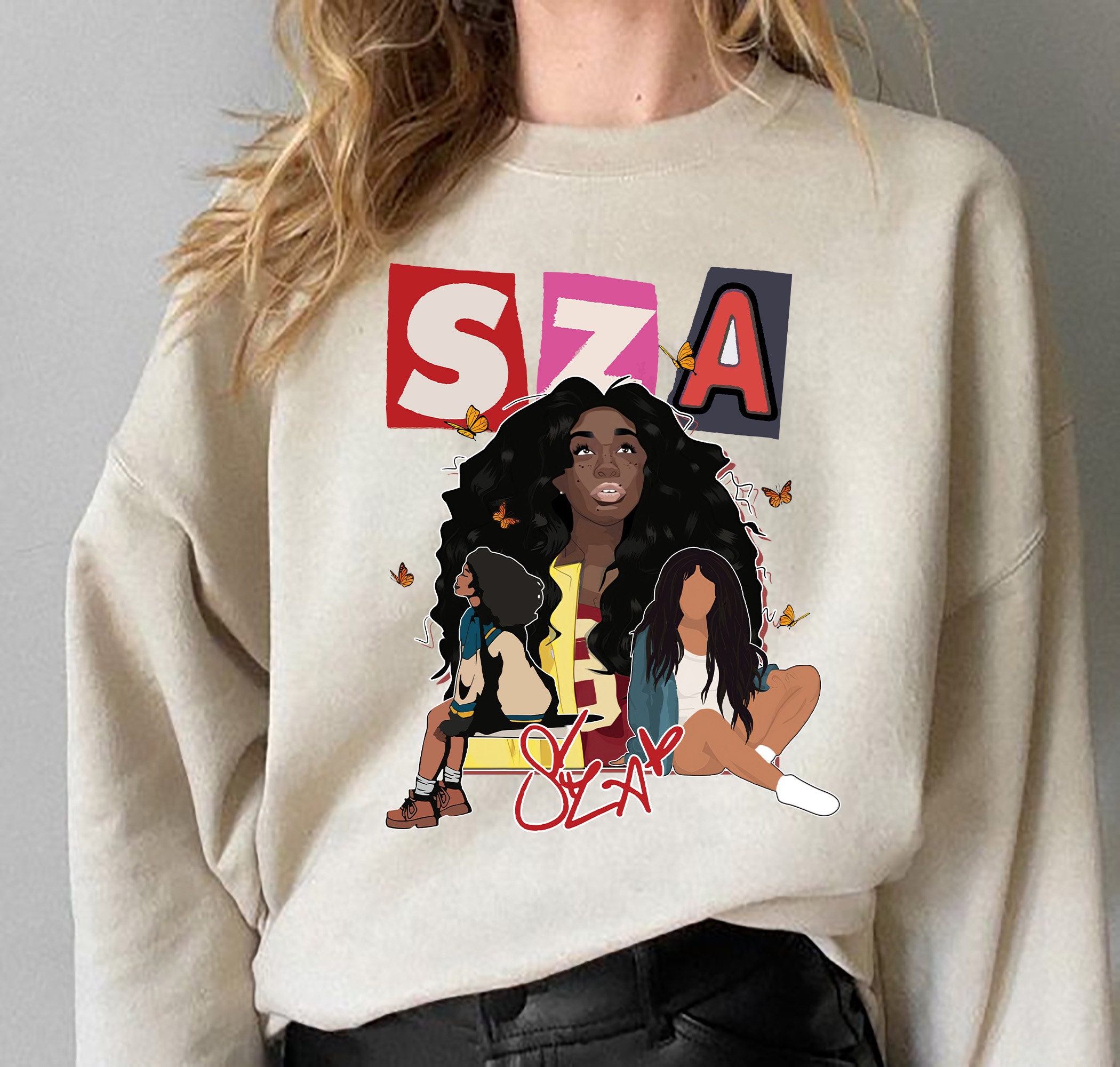 Sza Merch 2023 Shirt| SZA SOS Tour T-shirt| Sostour Columbus Sweater ...