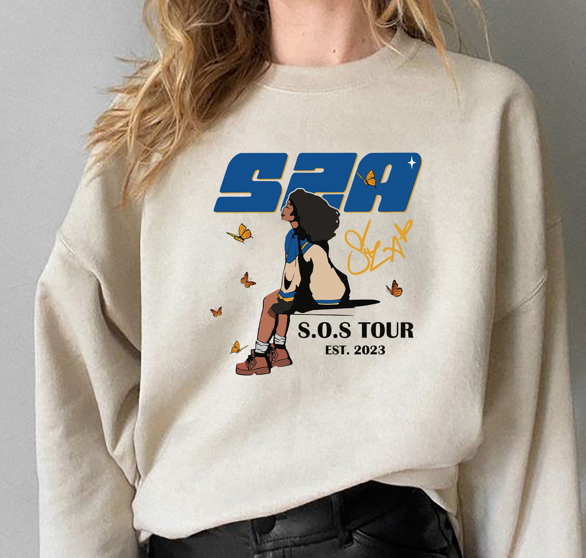 SZA SOS Tour T-shirt Sostour Columbus Sweater for Womens Sza Merch 2023 ...
