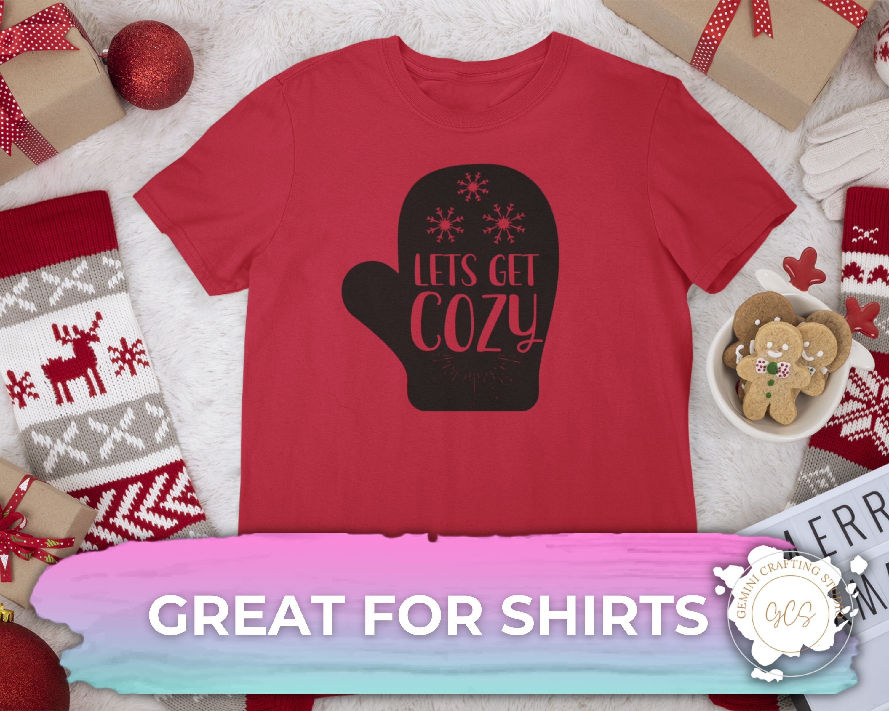 Lets Get Cozy SVG Christmas Svg Christmas Design Cricut - Etsy