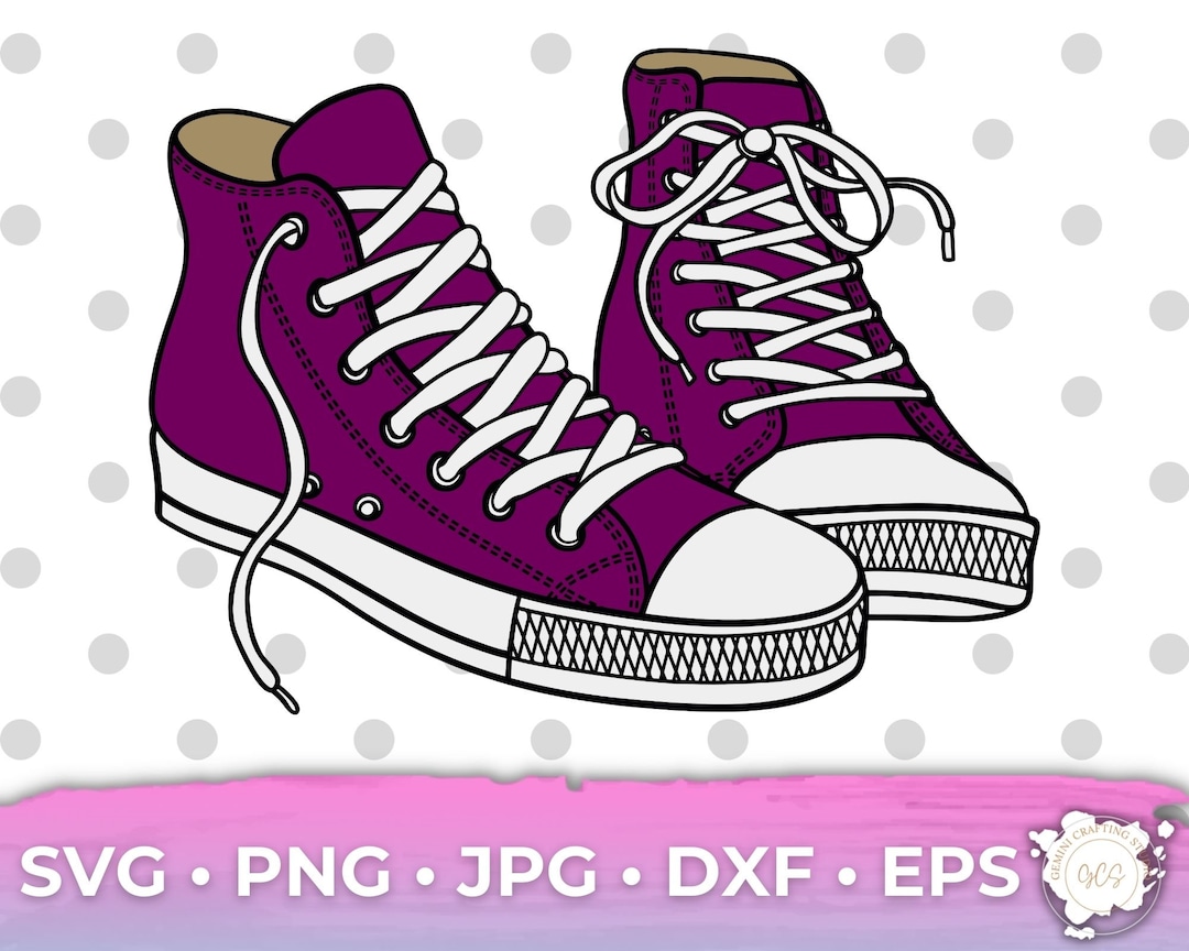 Chuck Taylor High Top Sneaker SVG Chucks PNG Converse SVG - Etsy Australia