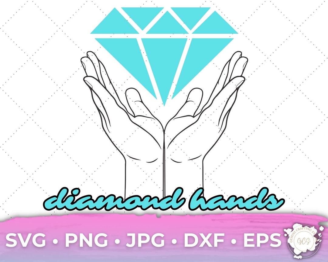 Diamond Hands SVG Stocks GME Gamestonk SNDL Wallstreetbets Png Reddit ...