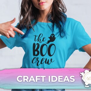 The Boo Crew Cute Group Team Halloween Design Cute Cricut Silhouette ...