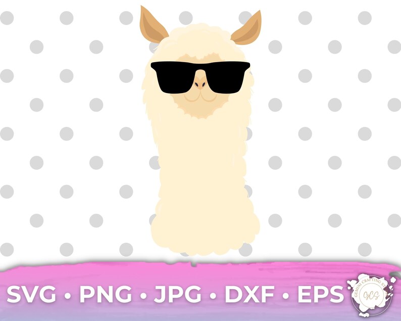 Lama SVG Alpaka SVG Coole Lama Sonnenbrille Shirt Design Cute - Etsy.de