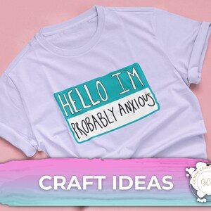 Hello I'm Probably Anxious SVG Hello Im Probably Anxious SVG Mental ...