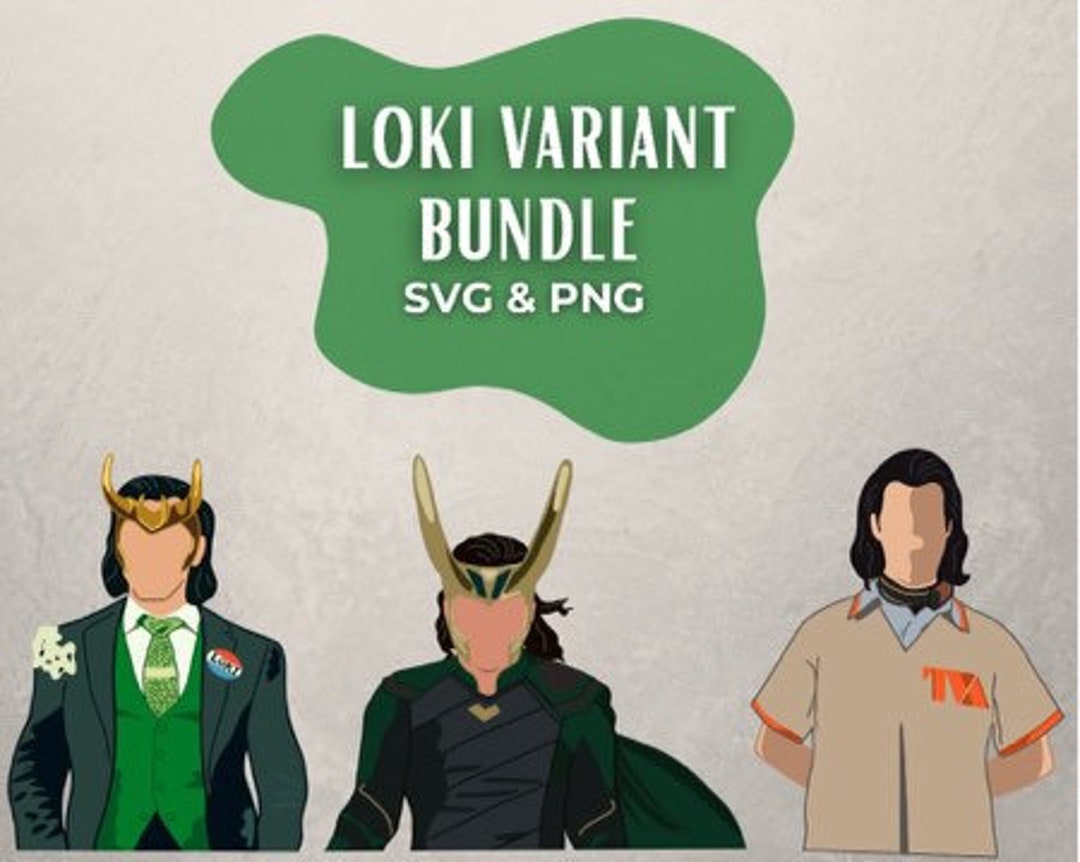 Loki Variant Bundle PNG Loki Marvel Fan Art Illustration Cricut Cut ...