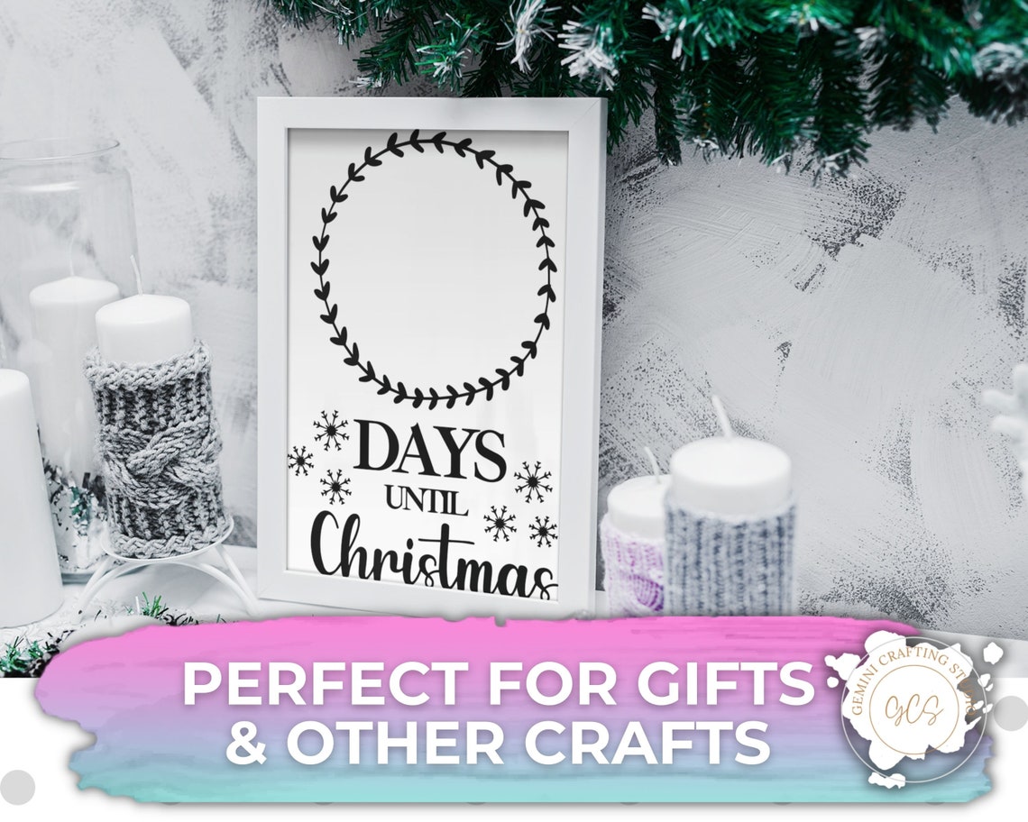 Christmas Countdown Board Advent Wreath Snowflakes Christmas - Etsy