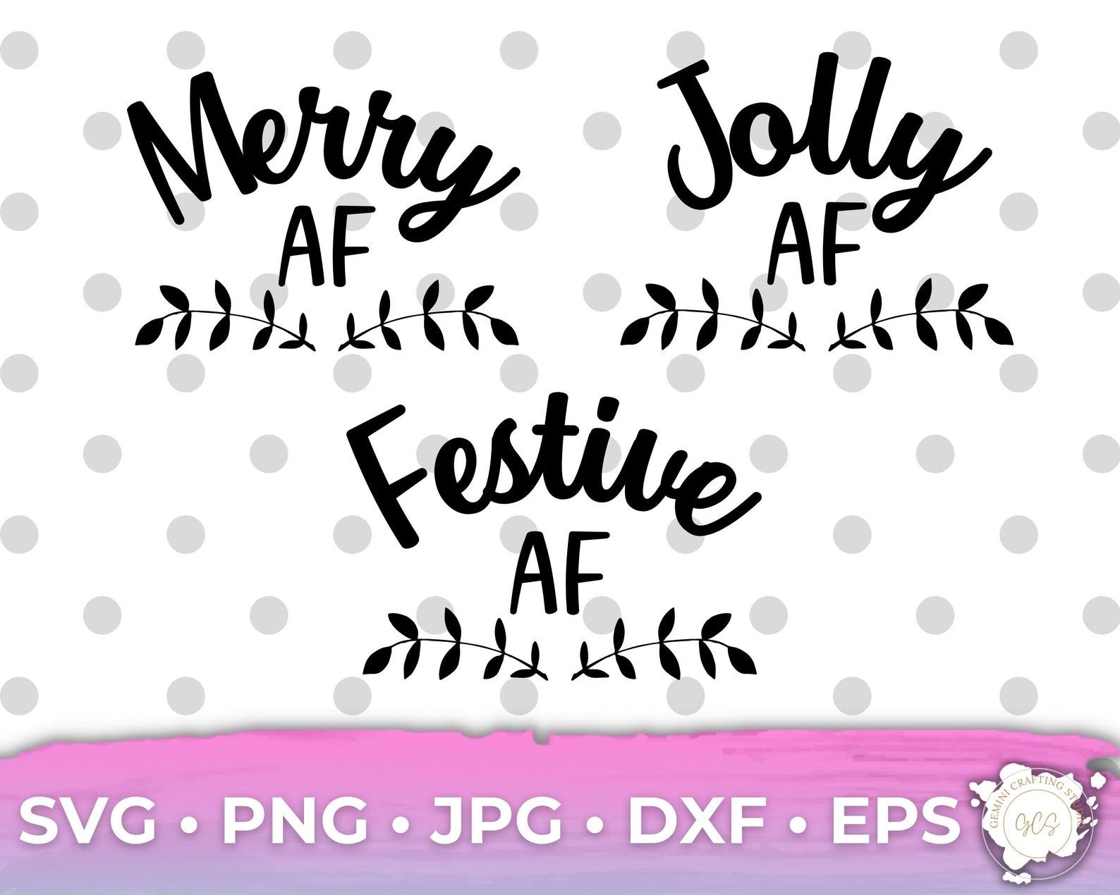 Merry Af Svg Jolly Af Svg Festive AF Svg Christmas Shirt Svg - Etsy