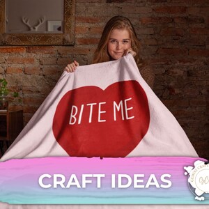 Bite Me Candy Heart SVG Valentines Day Cricut File Anti Valentines Day ...