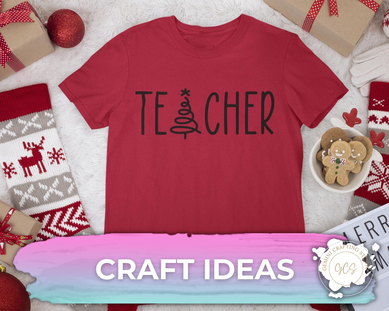 Teacher Christmas Tree SVG Teacher SVG Christmas Classroom | Etsy
