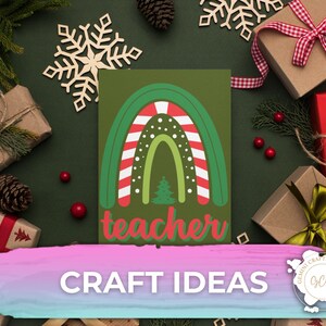 Teacher Christmas Tree SVG Teacher SVG Christmas Classroom Cute Cricut ...