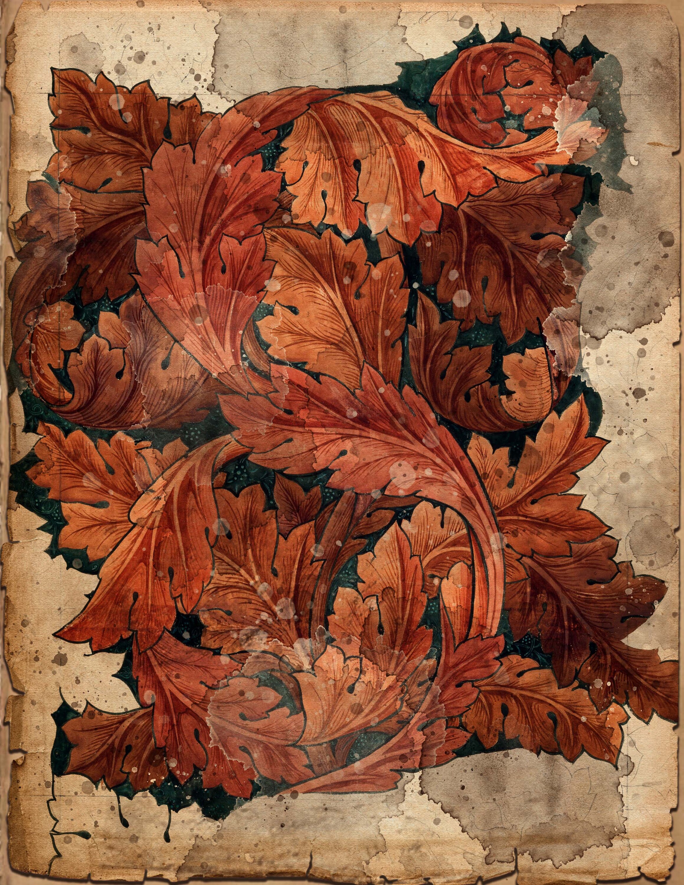 Grunge Autumn Printable Vintage Background Papers for Junk | Etsy