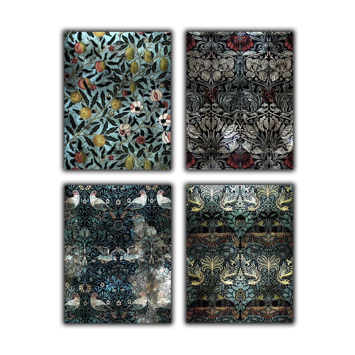 Ornate Pattern Papers Bundle Printable Ephemera Kit for Junk | Etsy