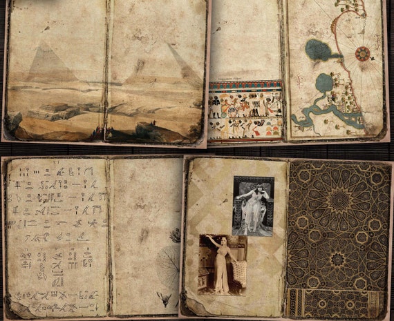 Digital Cleopatra Ancient Egypt Junk Journal Pages Printable - Etsy