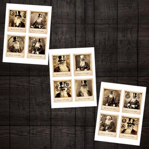 Steampunk Santa Antique Photographs for Christmas Junk Journals ...