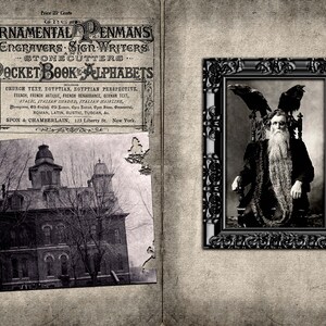 Haunted House Printable Halloween Gothic Pages for Junk Journals ...