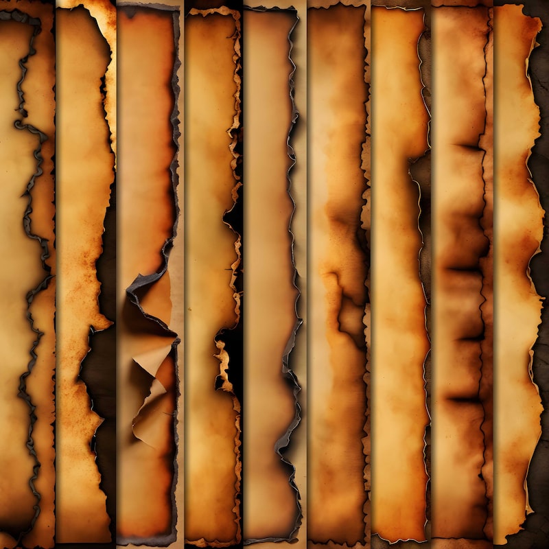 Burnt Scroll Paper - Etsy