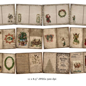 102 Sheets Digital Christmas Bundle for Printable Ephemera, Junk ...