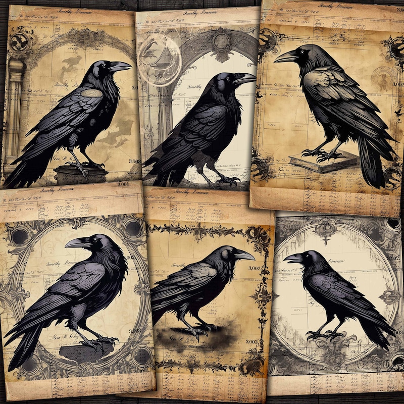 Raven Printable - Etsy