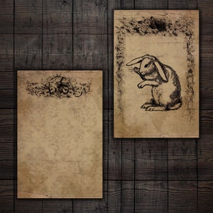 Vintage Easter Rabbit Pages for Junk Journals, Scrapbooks, Paper Crafts ...