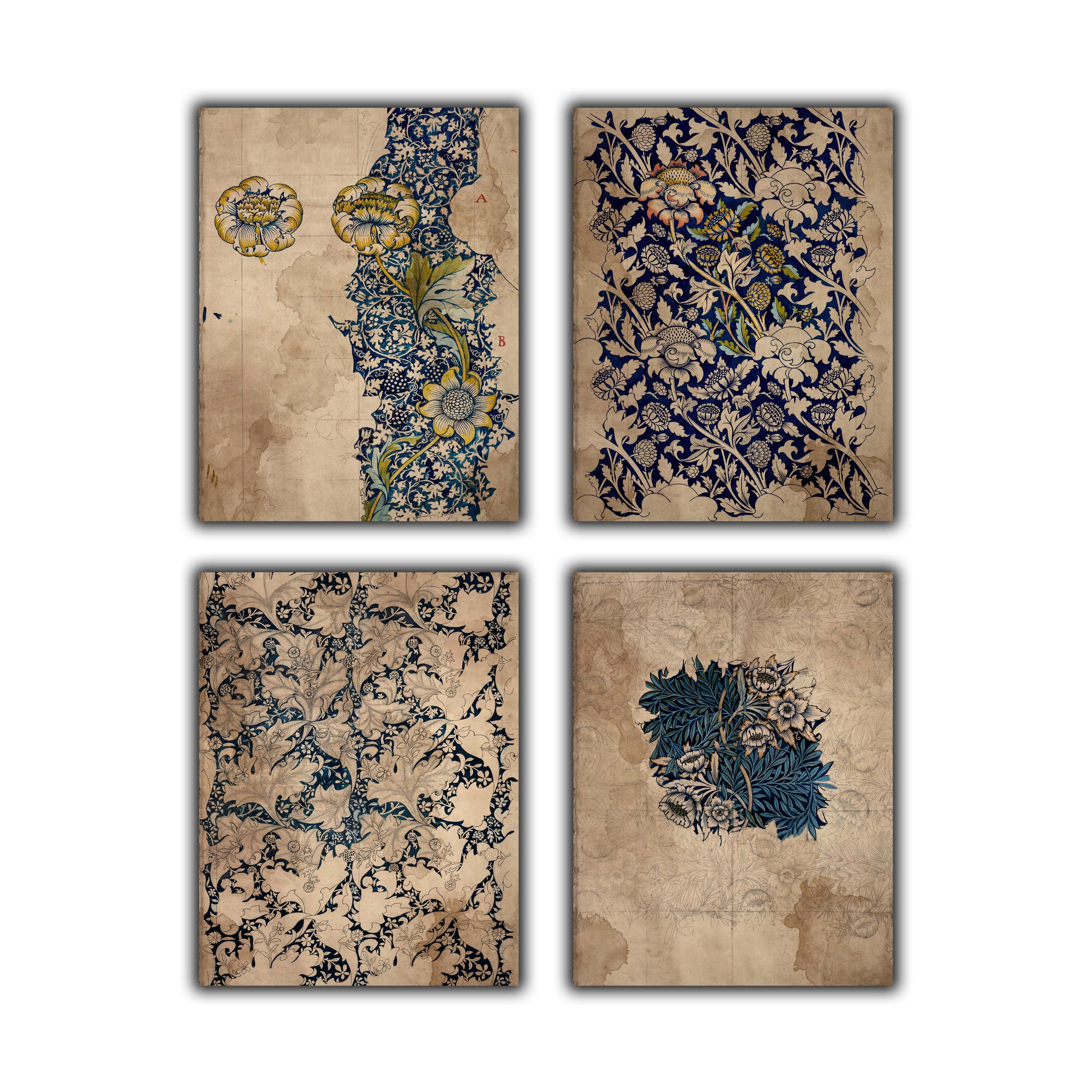 Ornate Pattern Papers Bundle Printable Ephemera Kit for Junk - Etsy